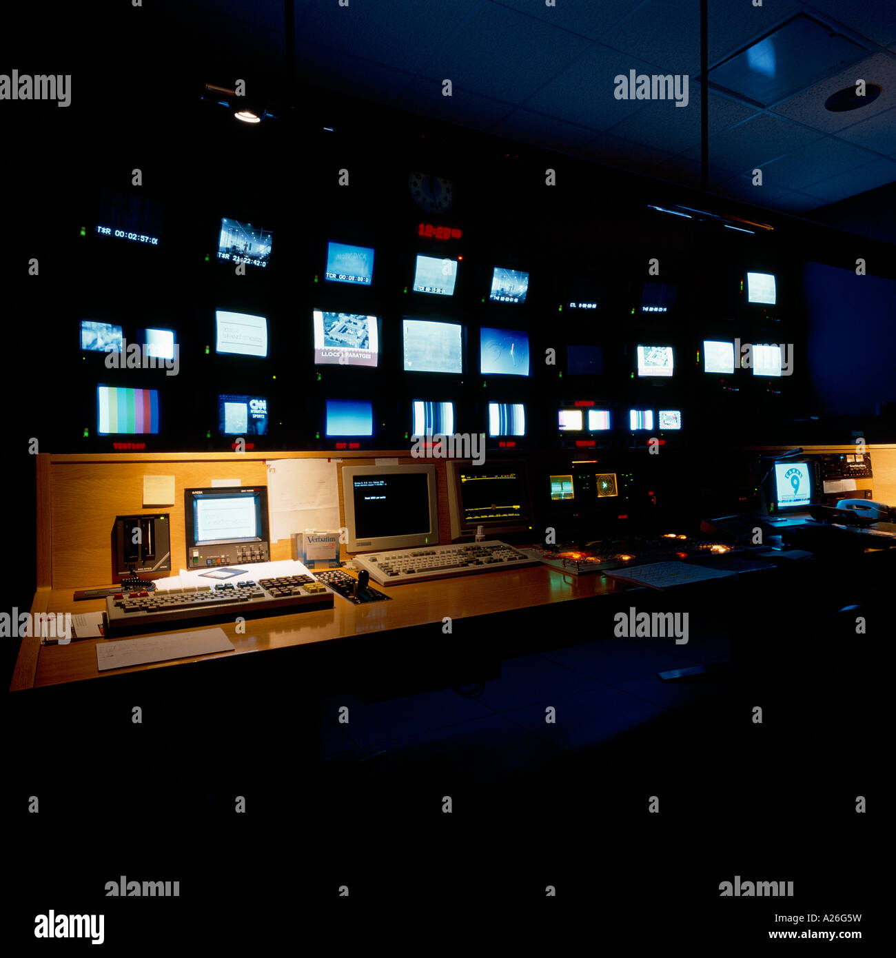 View of a broadcasting studio Stock Photo - Alamy