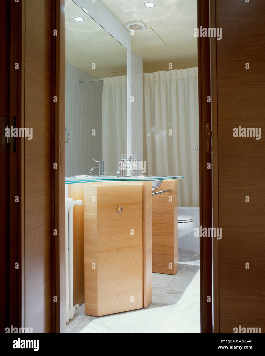 View of a sink through a doorway Stock Photo - Alamy