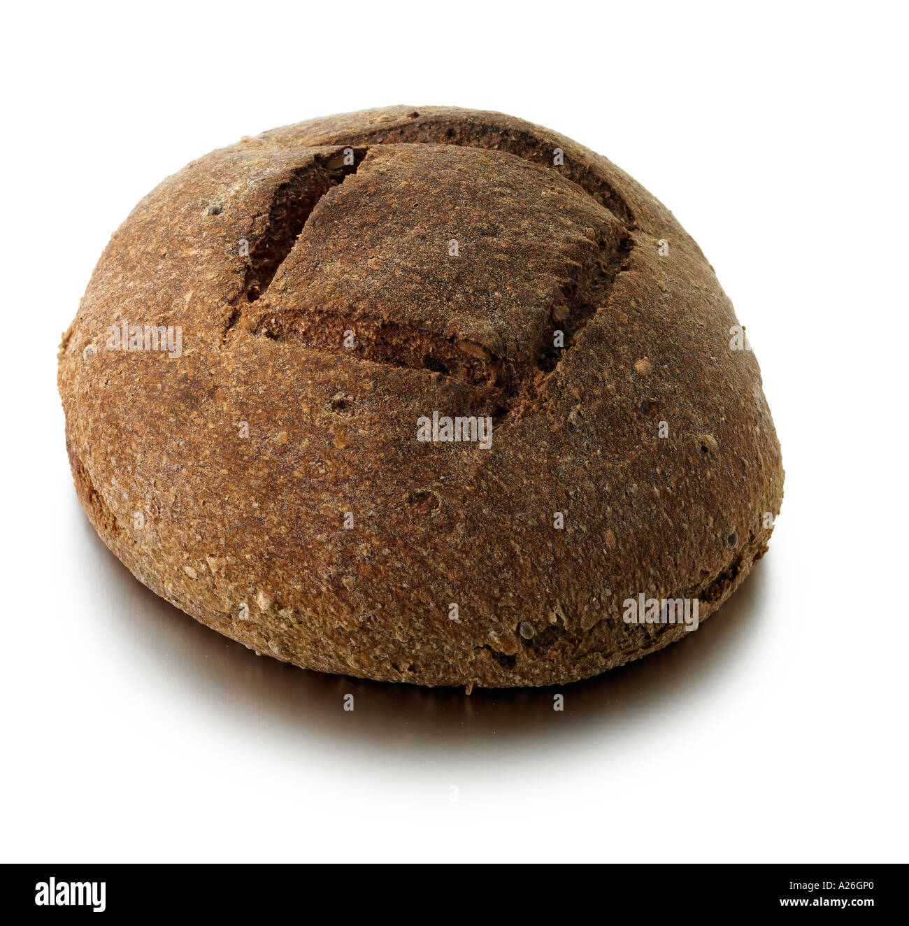Round brown bread Stock Photo - Alamy