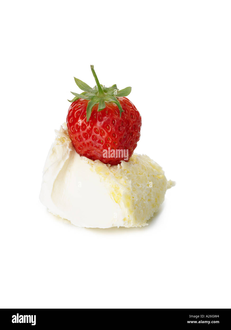 Strawberry and clotted cream Stock Photo - Alamy