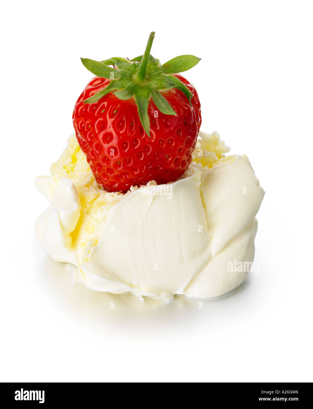 Stawberry and clotted cream Stock Photo - Alamy