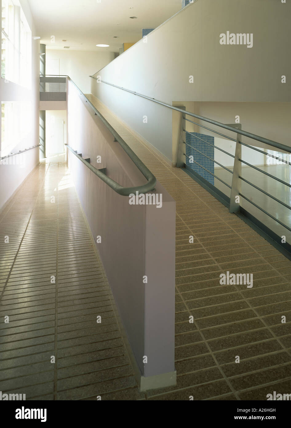 View of a long passageway Stock Photo - Alamy