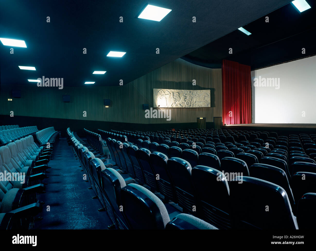 View of an illuminated auditorium Stock Photo - Alamy