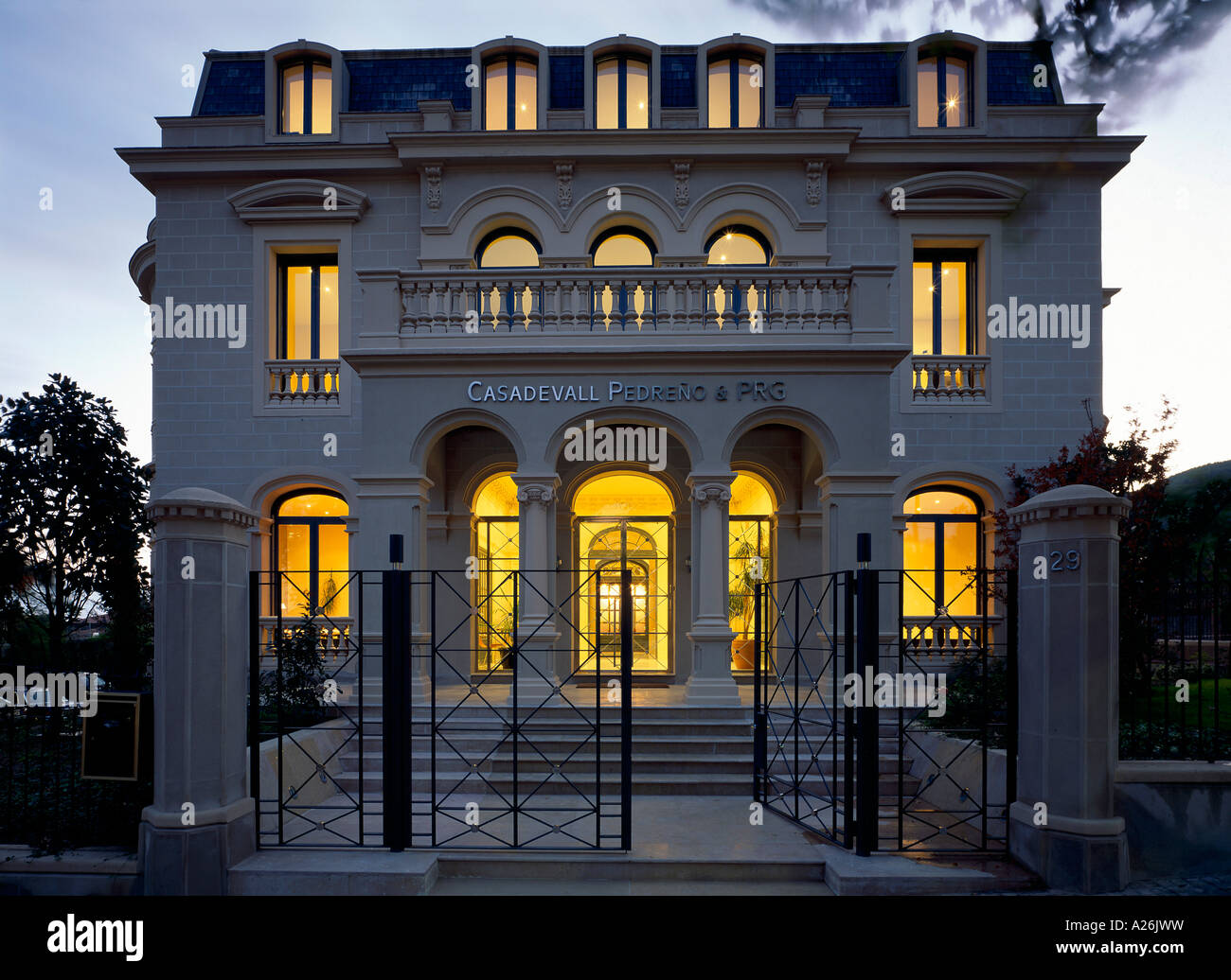 View of an elegant office building Stock Photo - Alamy