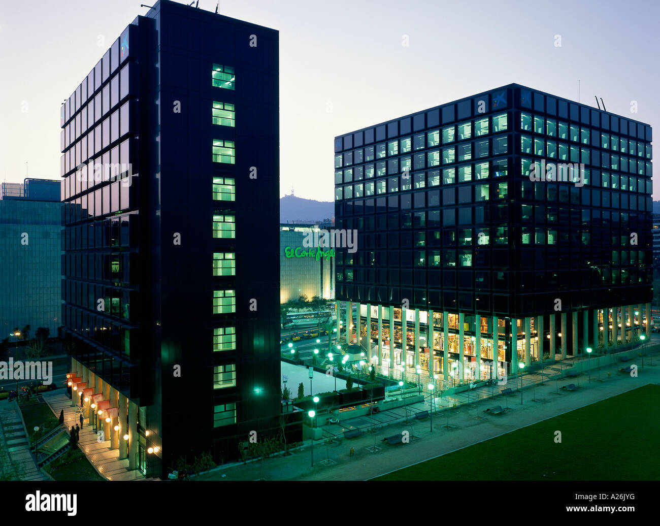 View of architectural office buildings Stock Photo - Alamy