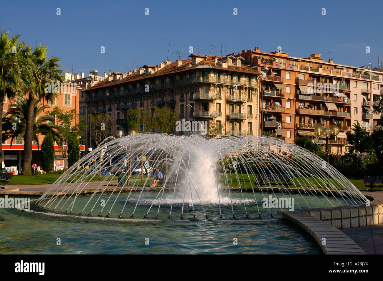 In front of water feature hi-res stock photography and images - Alamy