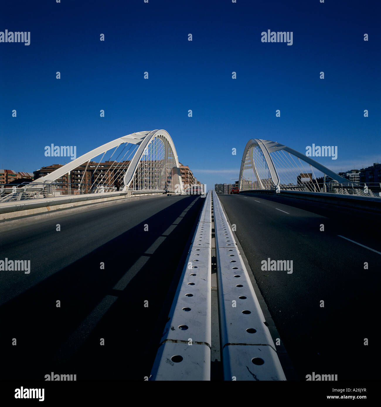 View of a structural bridge Stock Photo - Alamy