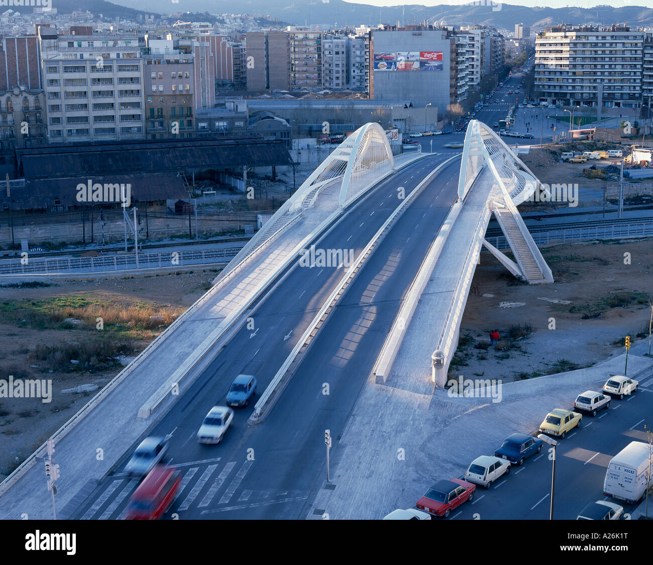 View of a structural bridge Stock Photo - Alamy