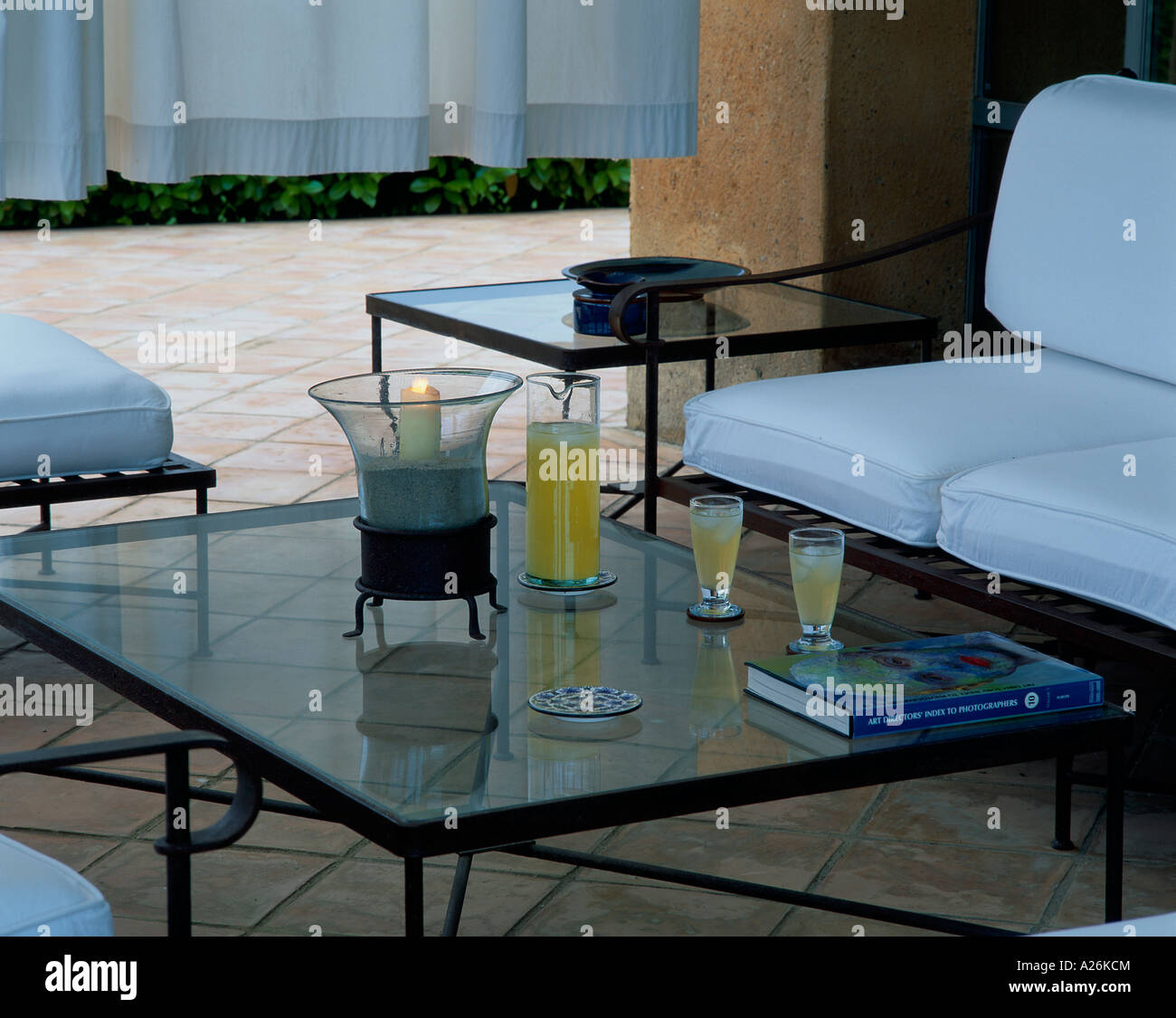 View of a center table in a living room Stock Photo - Alamy