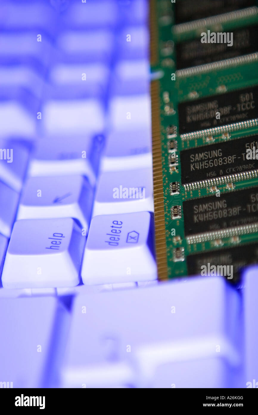 Keyboard & Memory Stock Photo - Alamy