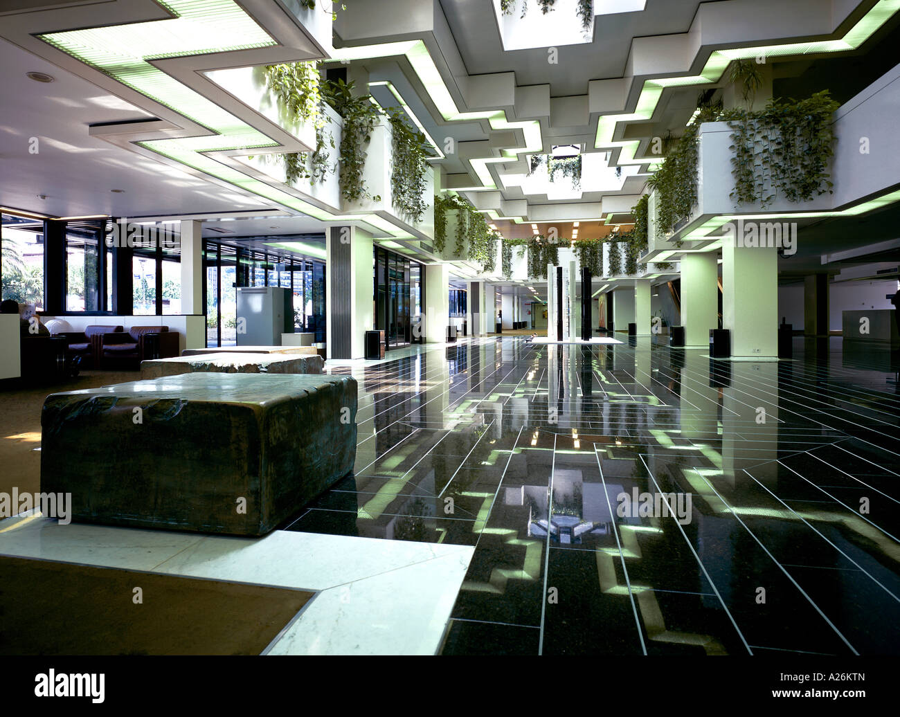 View of a spacious hall Stock Photo - Alamy