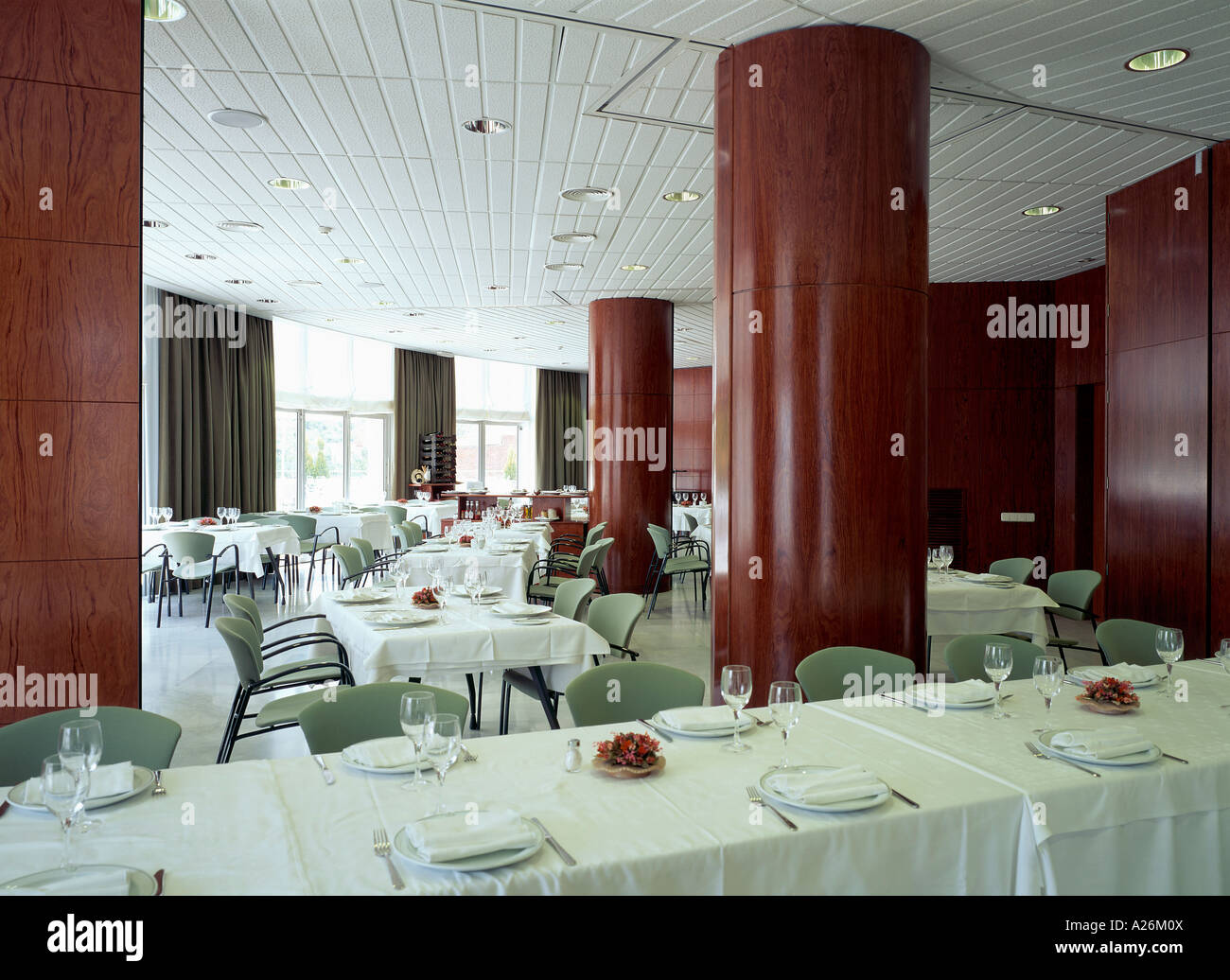 View of the dining area in a hotel Stock Photo - Alamy