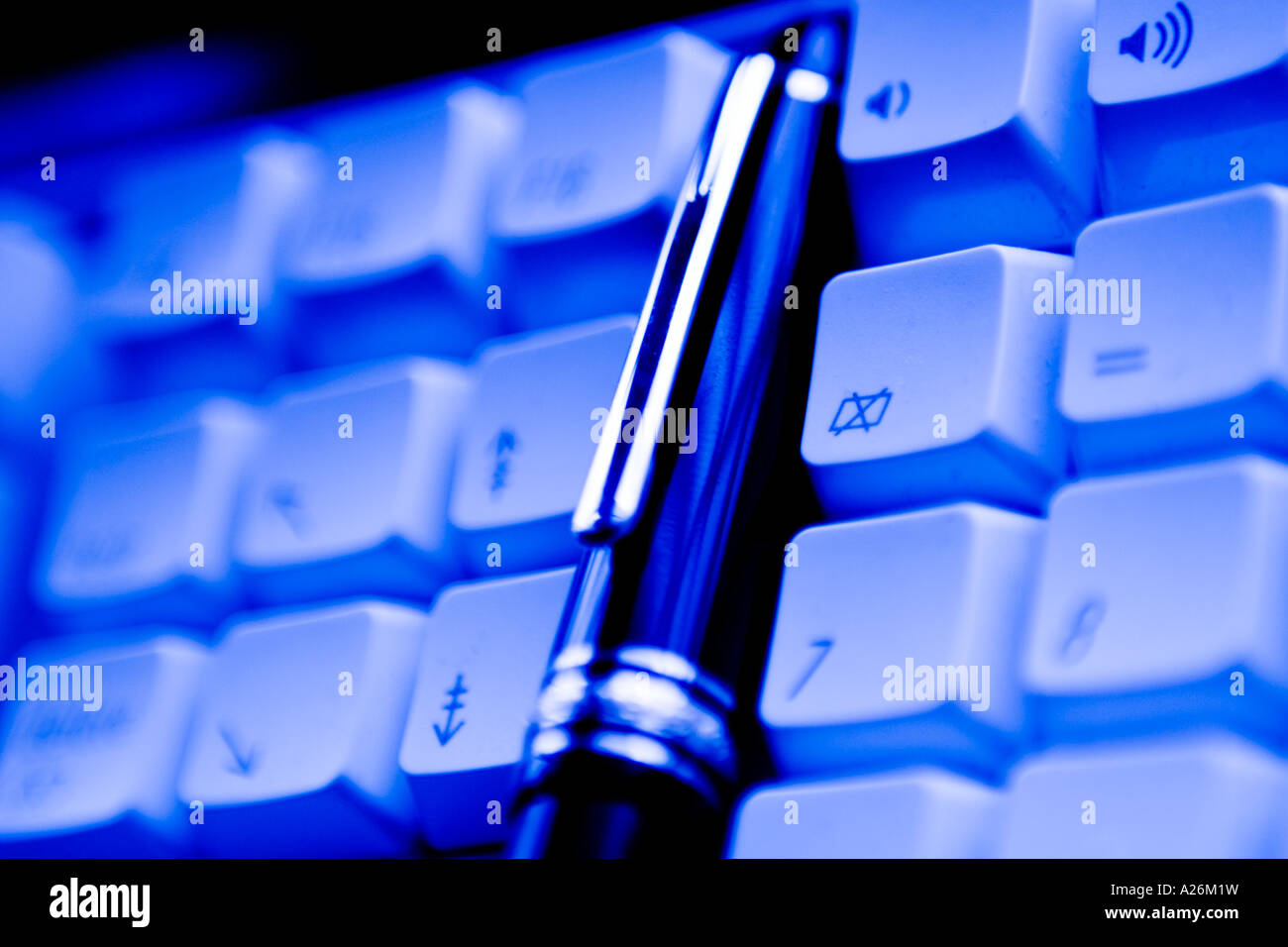 Pen & Keyboard 4 Stock Photo - Alamy