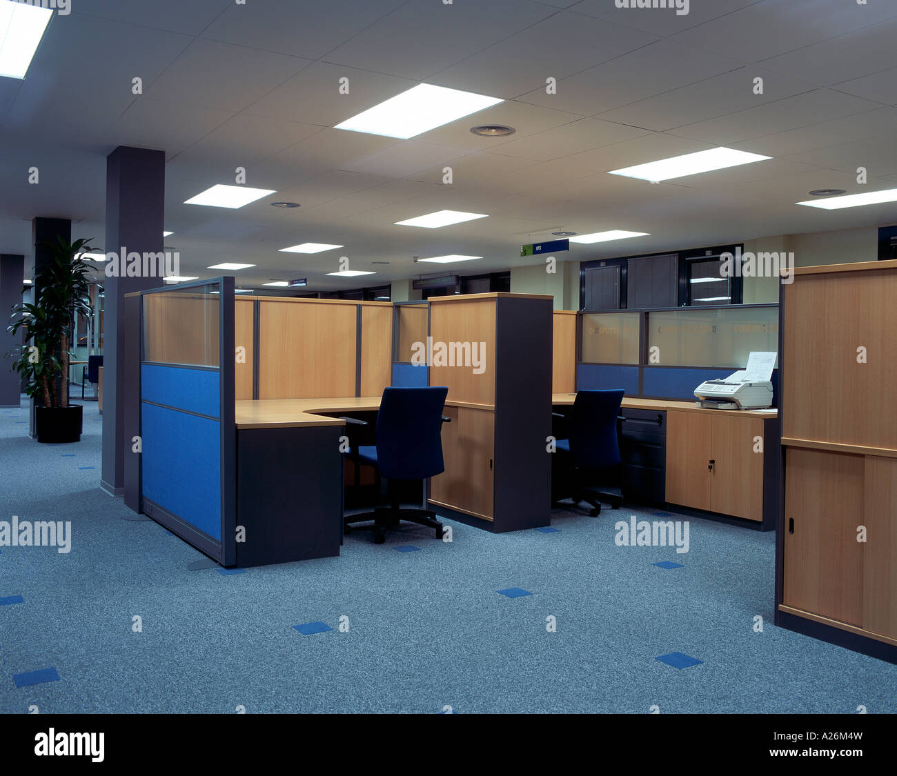 View of a well set office Stock Photo - Alamy