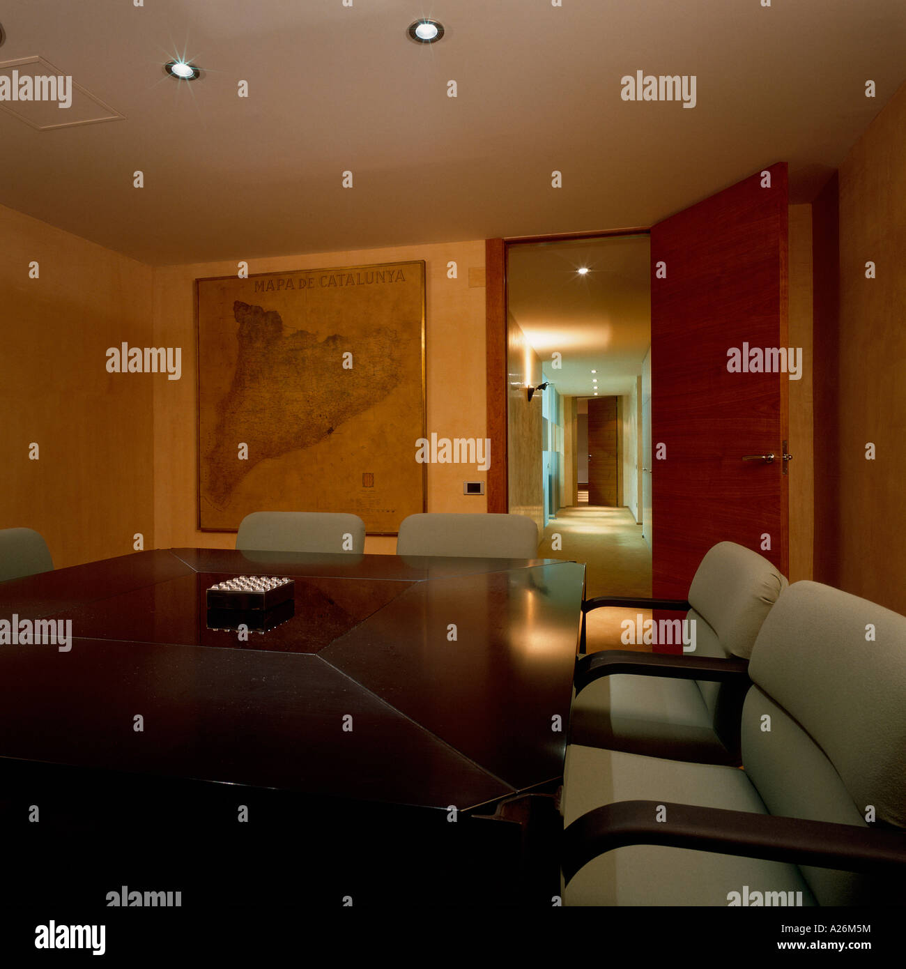 Partial view of a conference room Stock Photo - Alamy