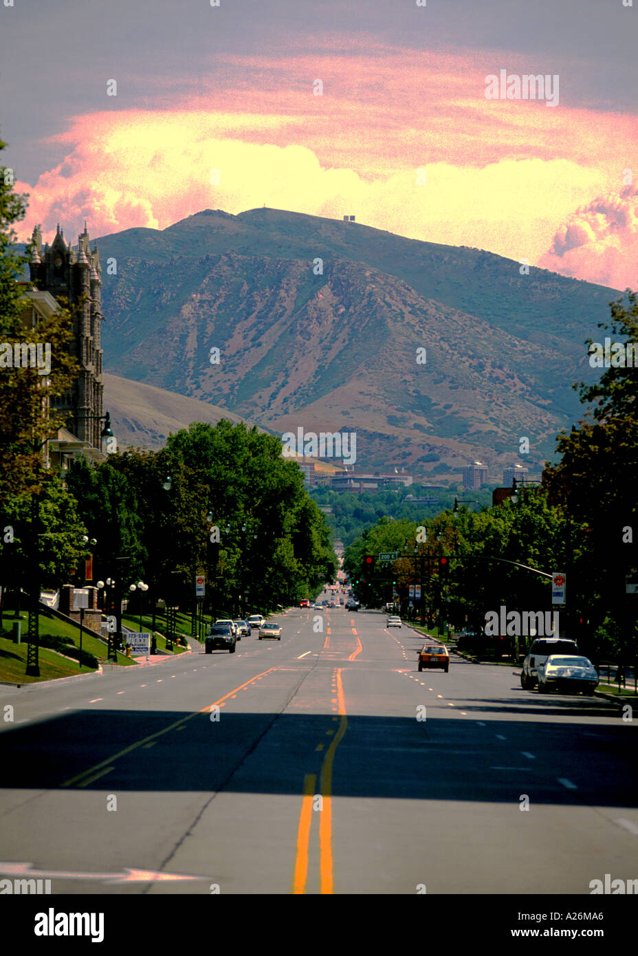Salt Lake City Street Stock Photo - Alamy