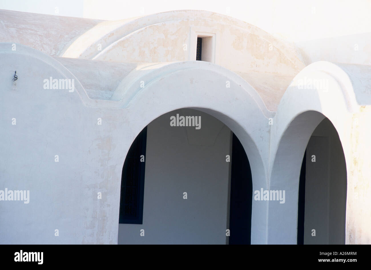Partial view of arches of a house Stock Photo - Alamy