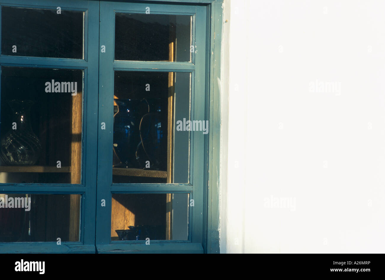 Partial view of a closed window Stock Photo - Alamy