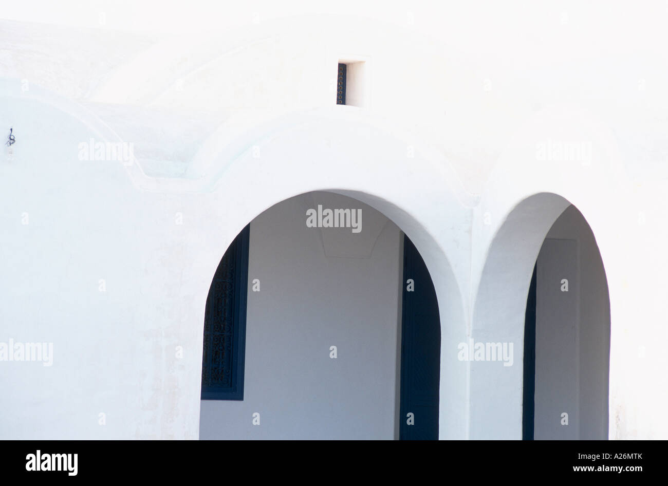 Partial view of arches of a house Stock Photo - Alamy