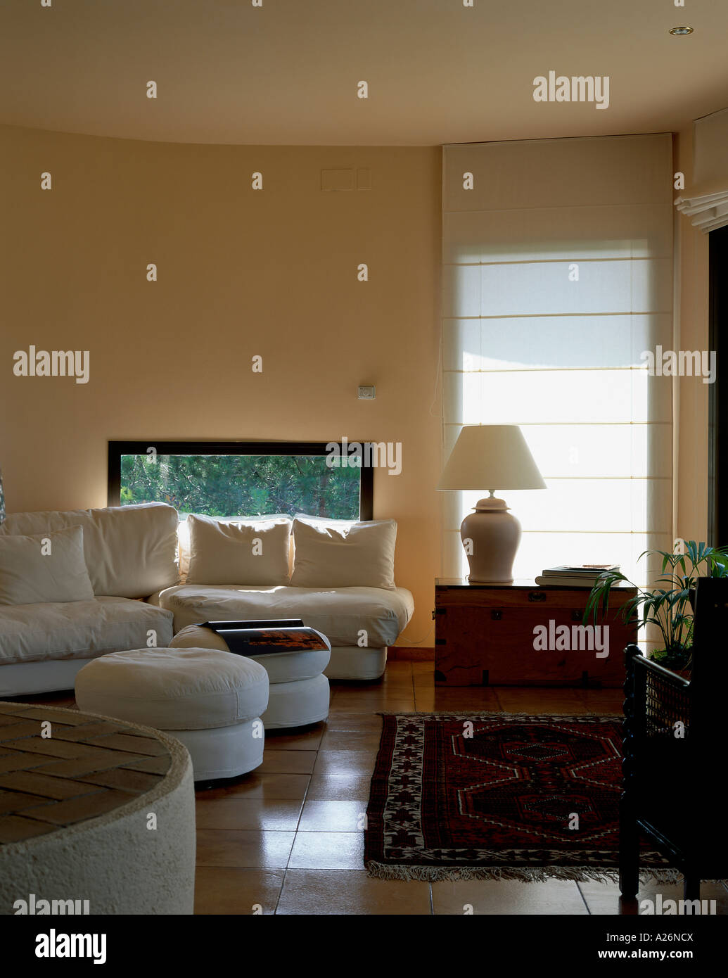 View of a well designed living room Stock Photo - Alamy