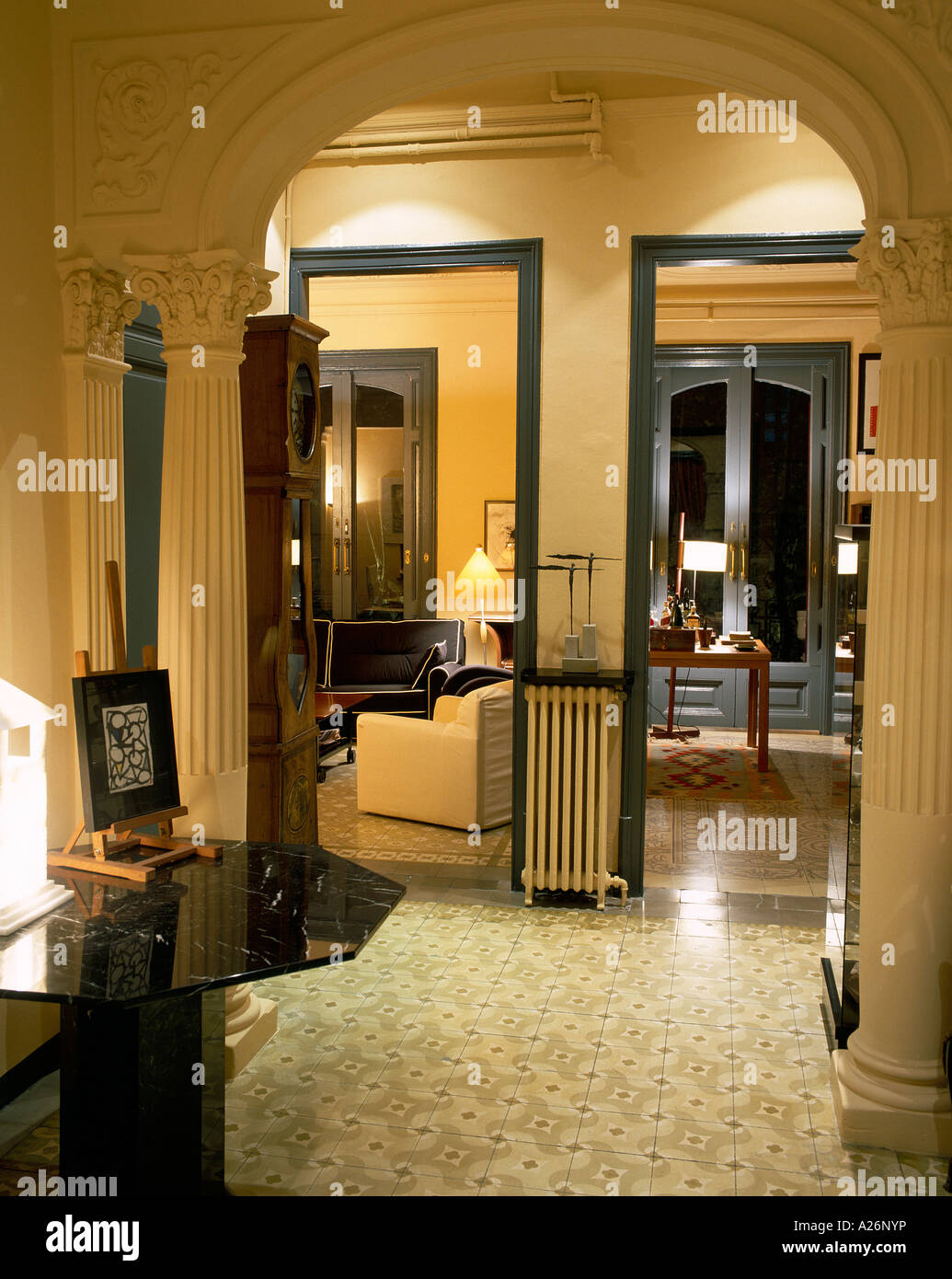 View of a well designed house Stock Photo - Alamy