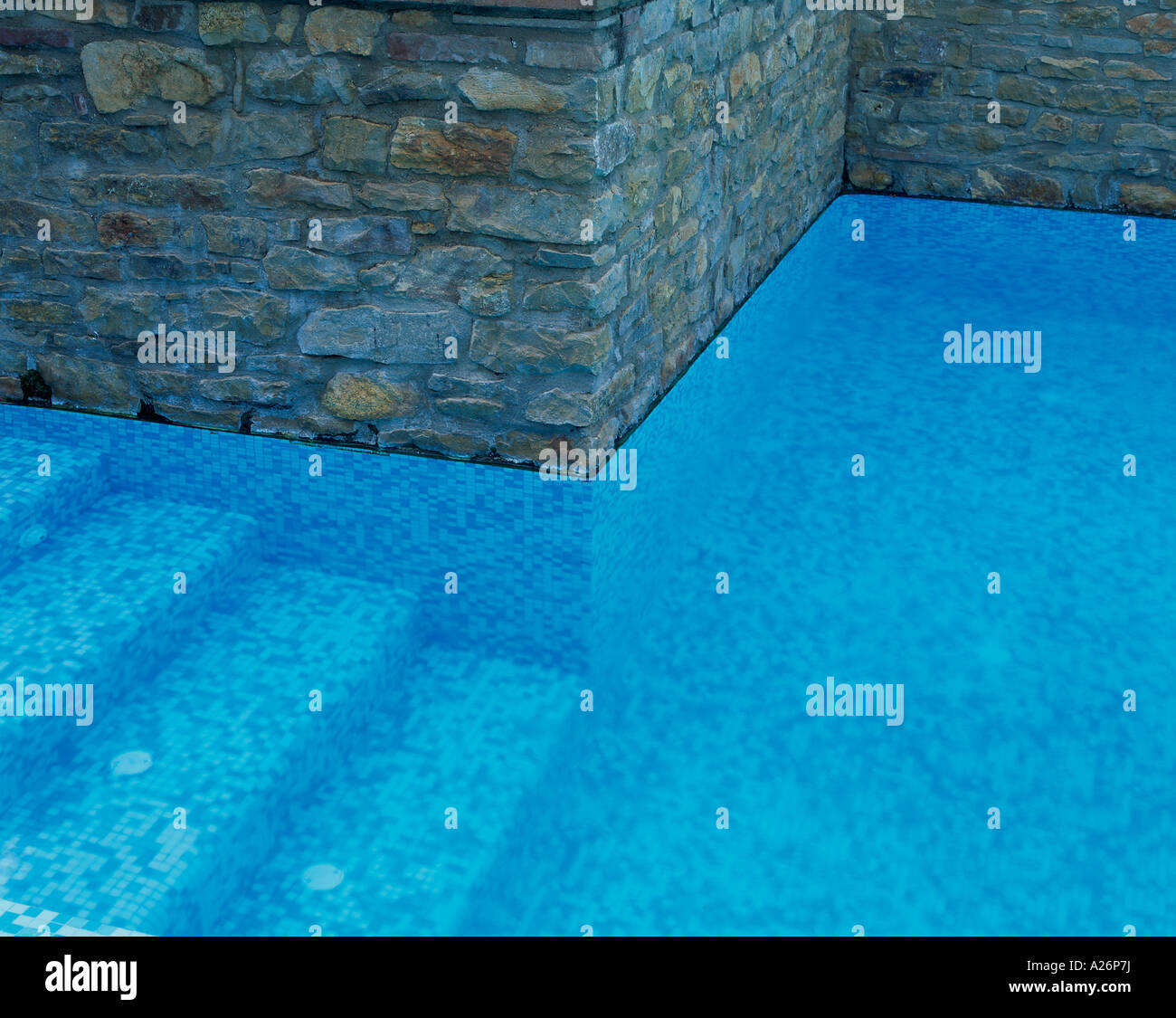 View of a clear swimming pool Stock Photo - Alamy