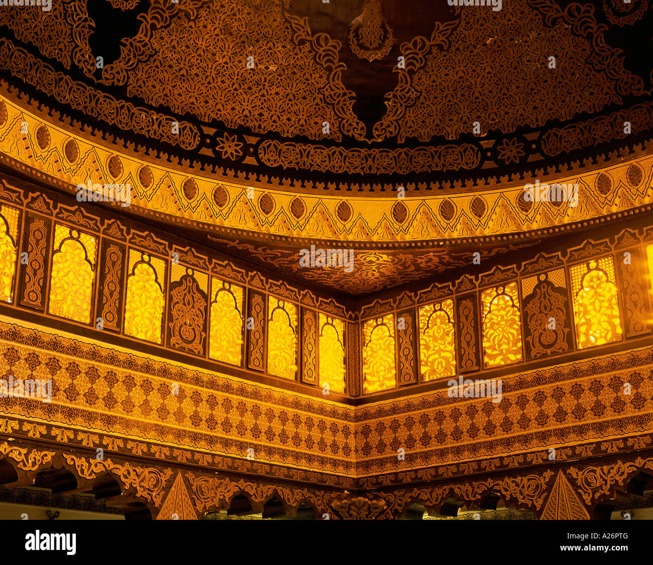 Partial view of the interiors of a monument Stock Photo - Alamy