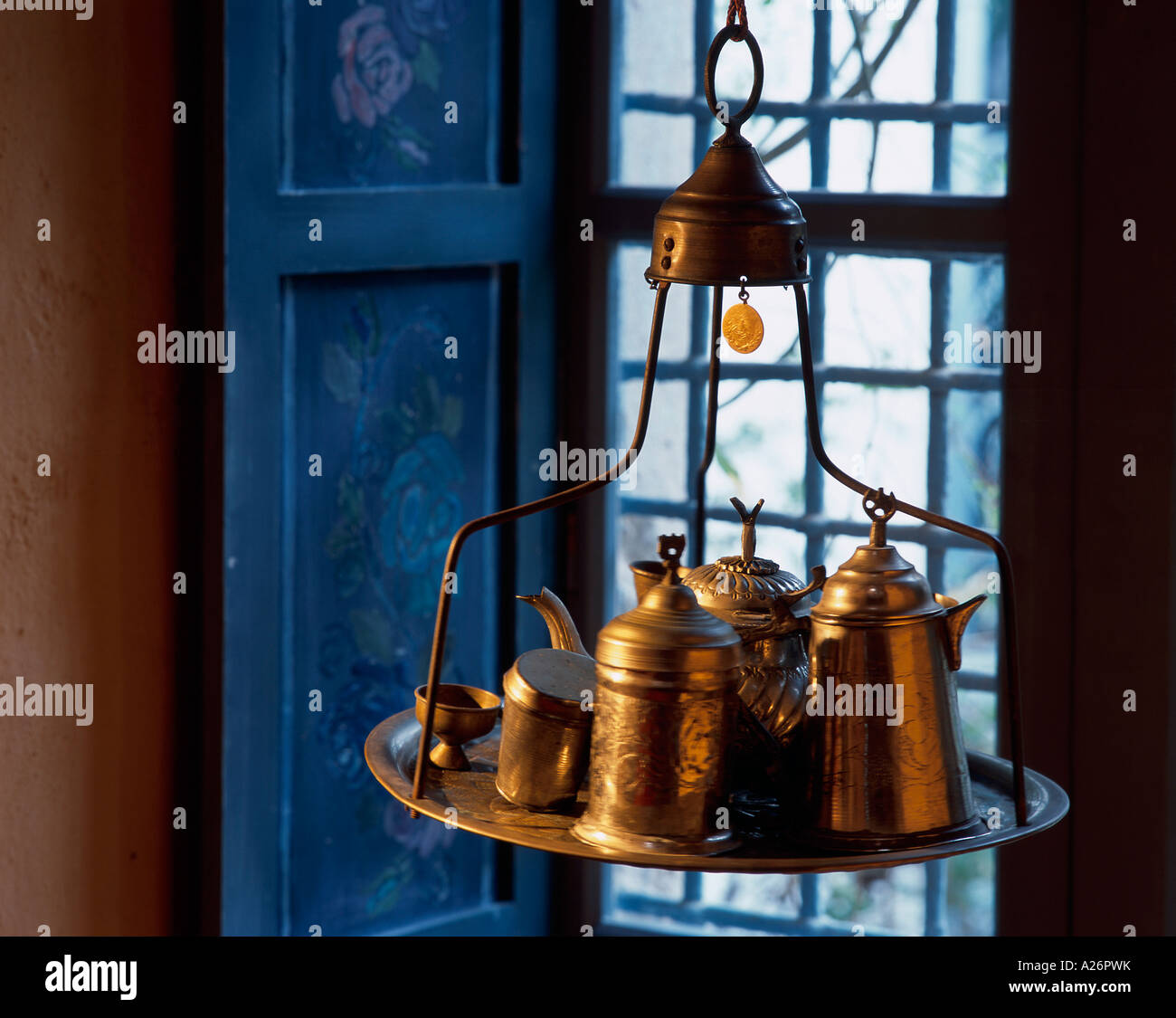 Close up of golden vessels Stock Photo - Alamy