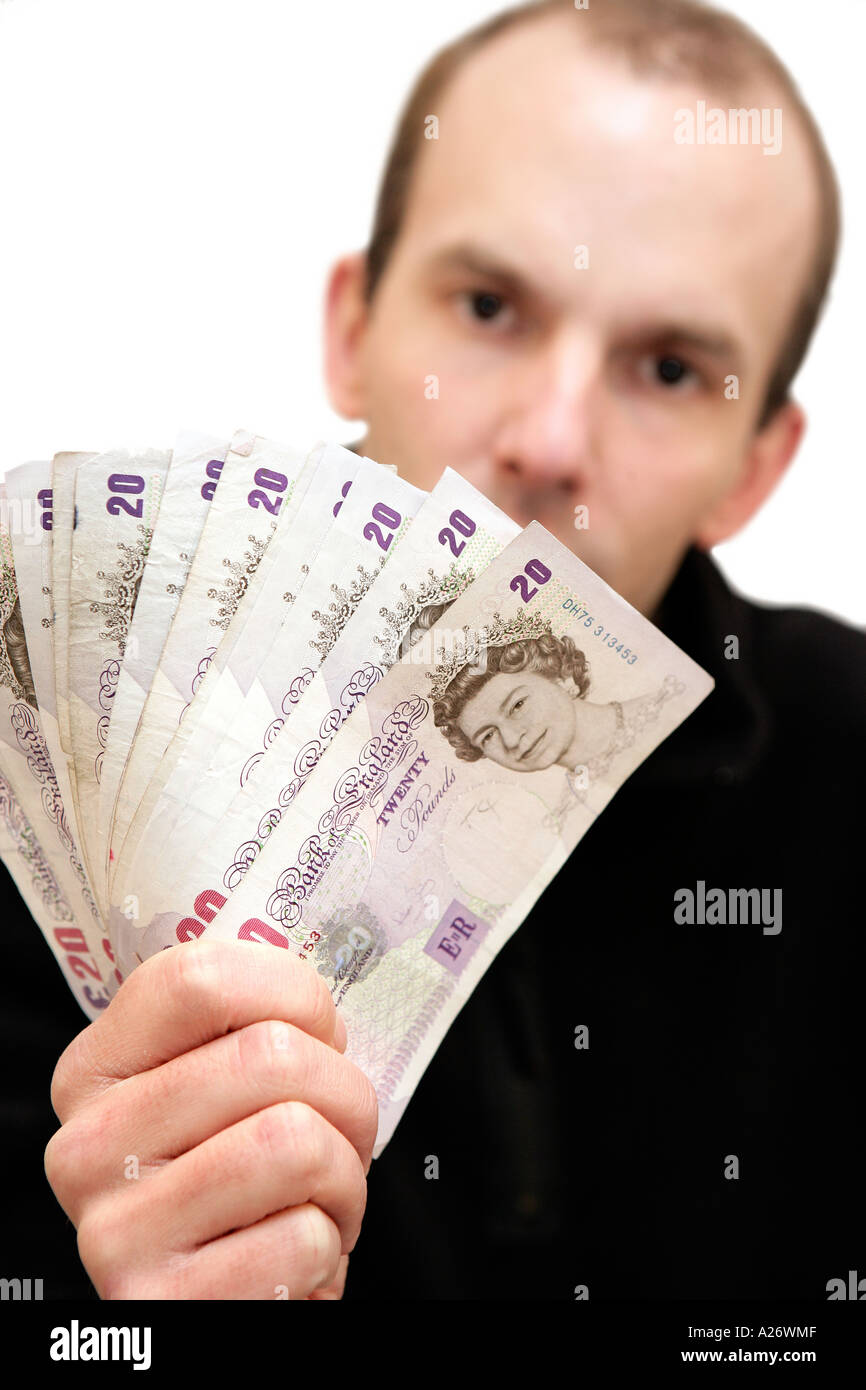 Man with Money Stock Photo - Alamy