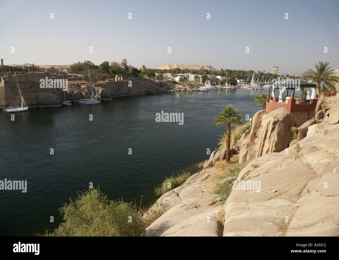 Nile River Aswan Egypt Stock Photo - Alamy