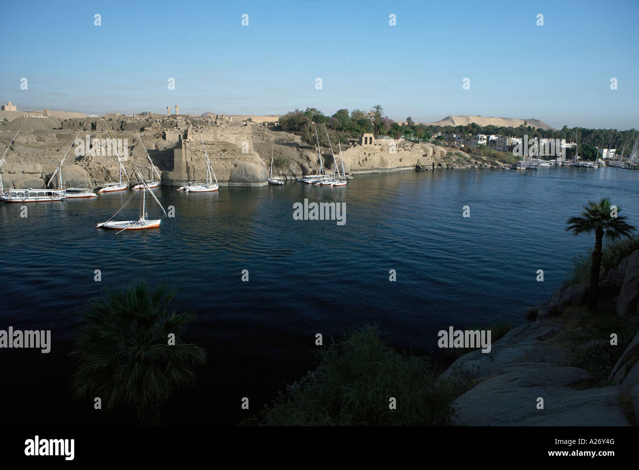 Nile River Aswan Egypt Stock Photo - Alamy