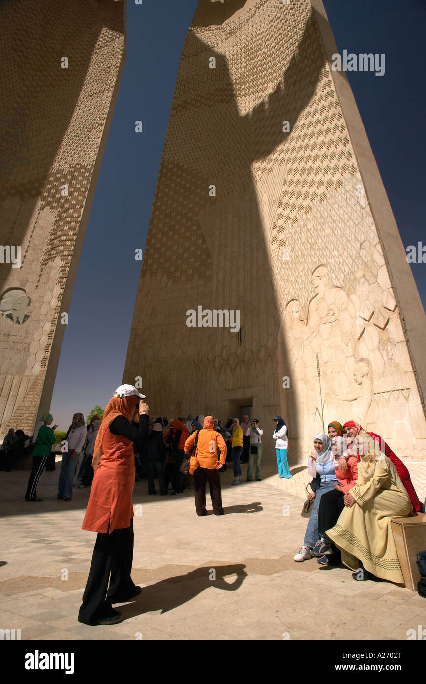 Monument at the High Dam Built to commemorate the Soviet Union s ...