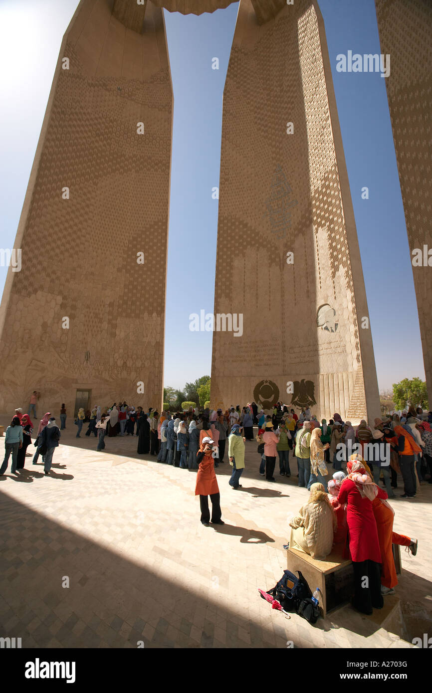 Monument at the High Dam Built to commemorate the Soviet Union s ...