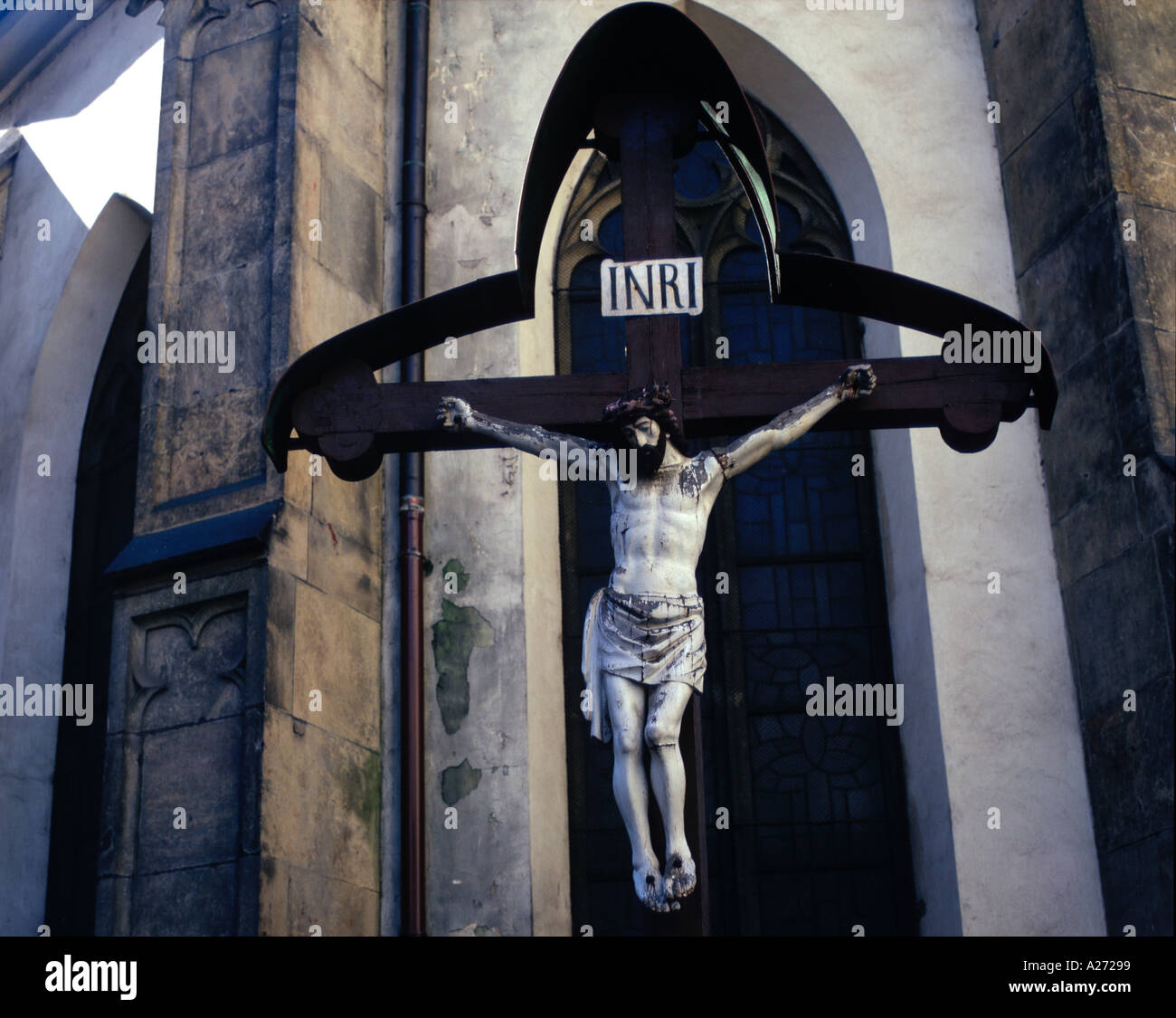 Christ on the Cross Prague europe european eu Stock Photo - Alamy