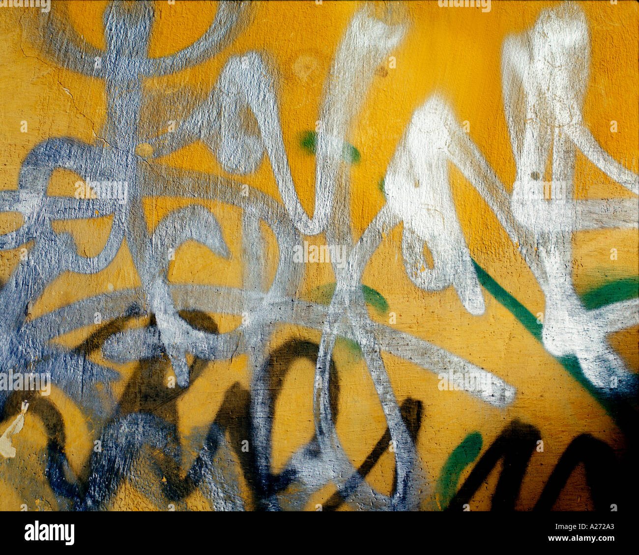 Graffiti in Prague Backstreets 1997 Stock Photo - Alamy