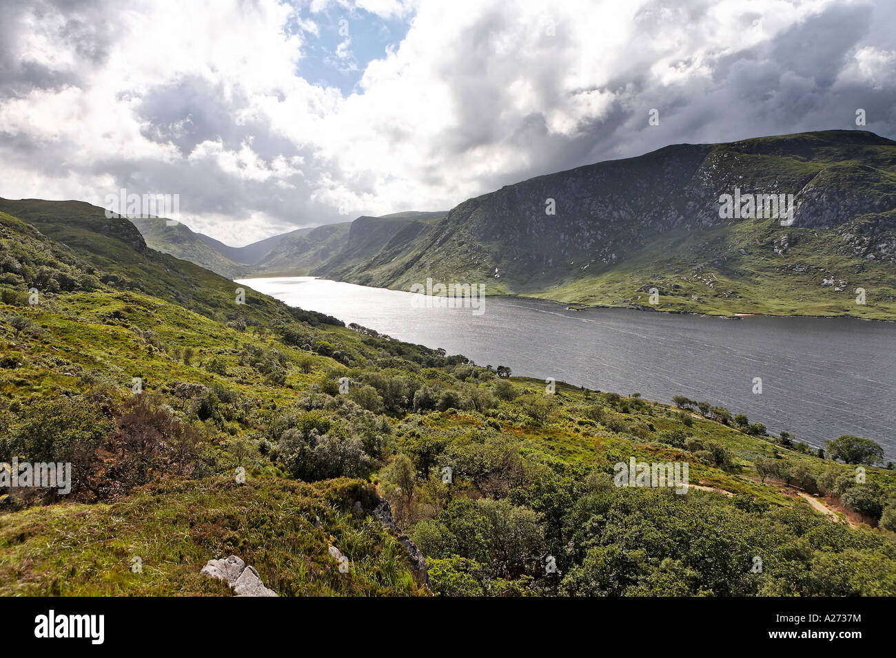 Loch Ghleann Bheatha in the Glenveagh National Park, Donegal, Ireland ...