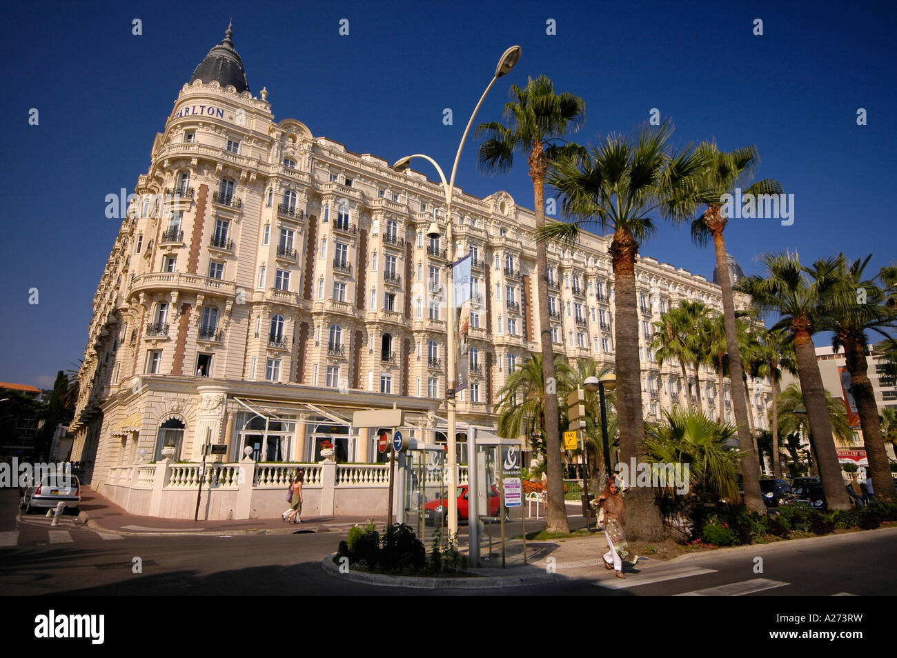 Hotel Carlton, Croisette Boulvard, central Cannes, Cote d'Azur, France ...