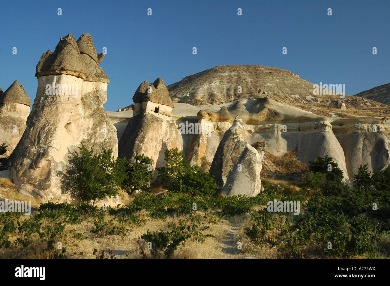 Typical rock formation, Cappadocia, Turkey, Asia Stock Photo - Alamy