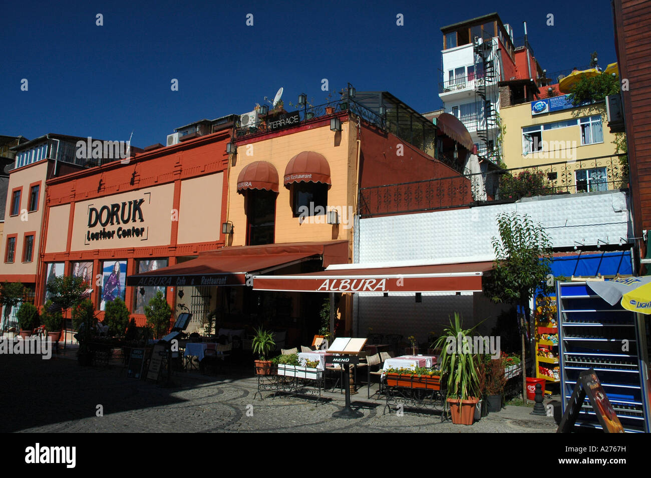 Pedestrian street in central Istanbul, Turkey, Asia and Europe Stock ...