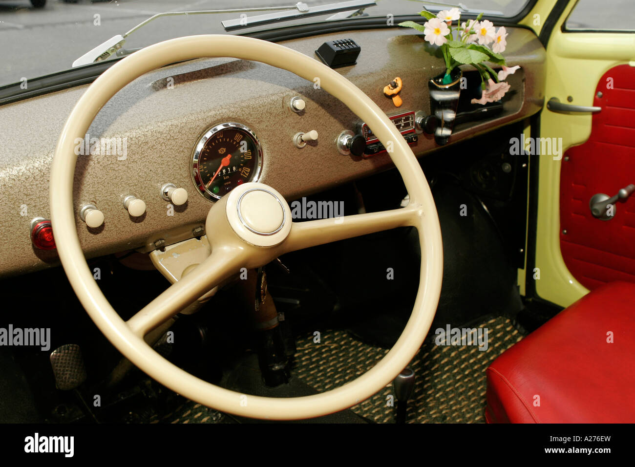 Cockpit of a Goggomobil Stock Photo - Alamy