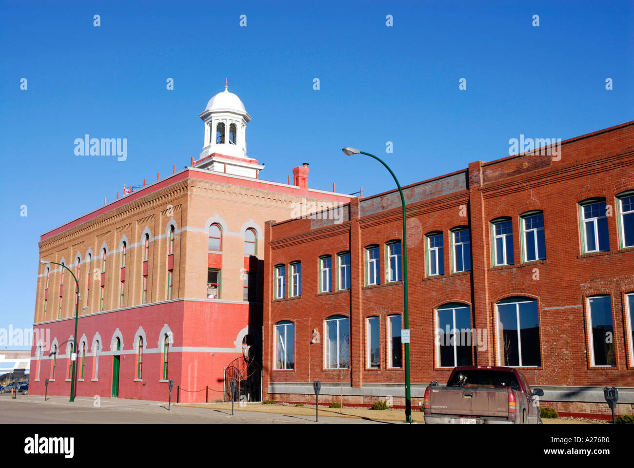 Old historical fire hall in Lethbridge Alberta Canada Stock Photo - Alamy