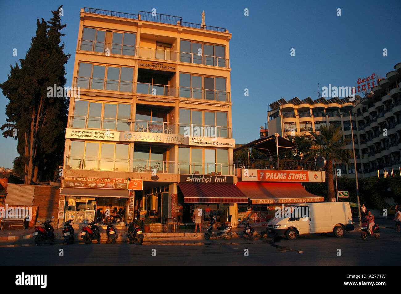 Street view in Kudadasi, Turkey, Asia Stock Photo - Alamy