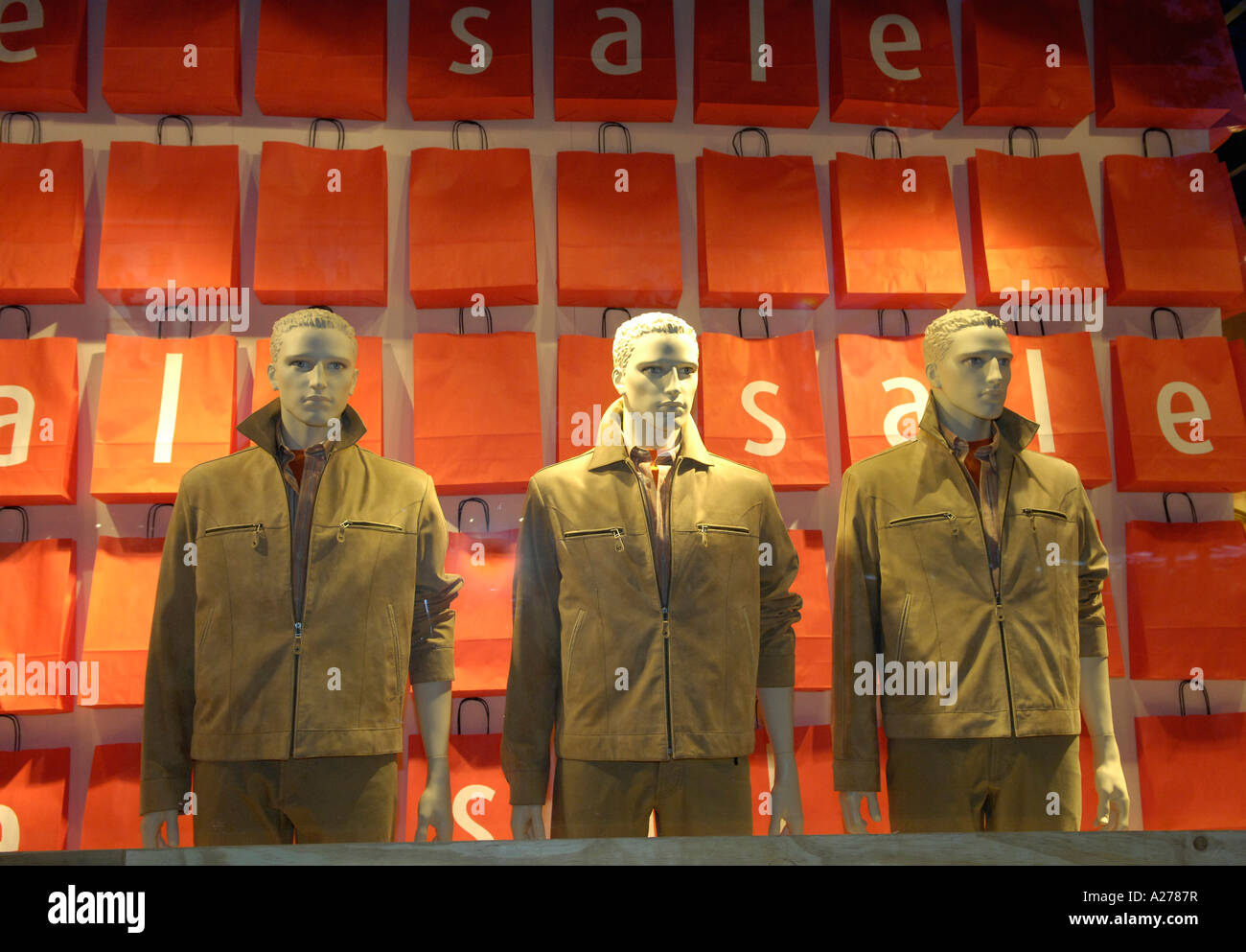 Display dummies in department store Stock Photo - Alamy