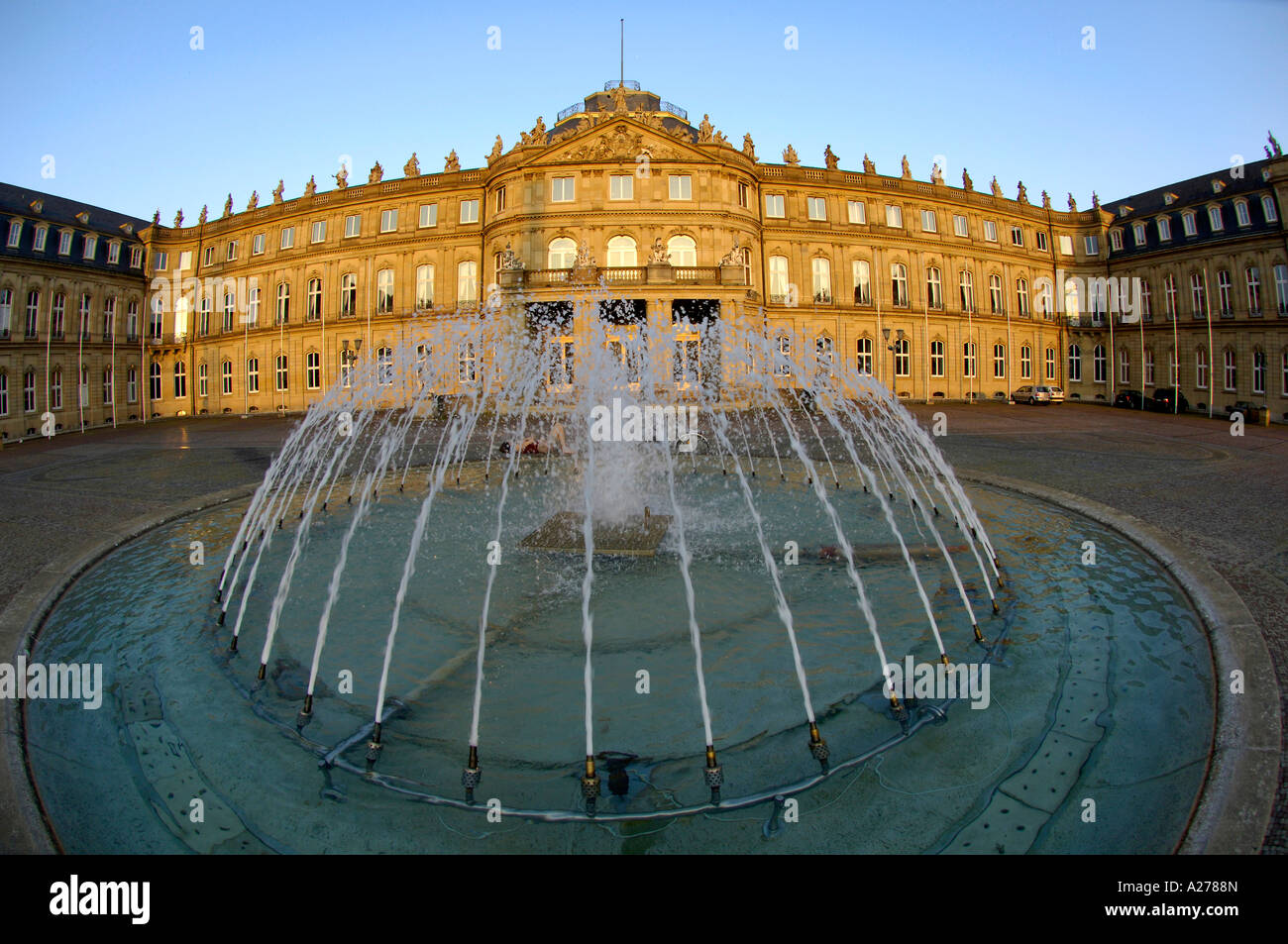 New Palace (Neues Schloss) Stuttgart, Baden-Wuerttemberg, Germany Stock ...