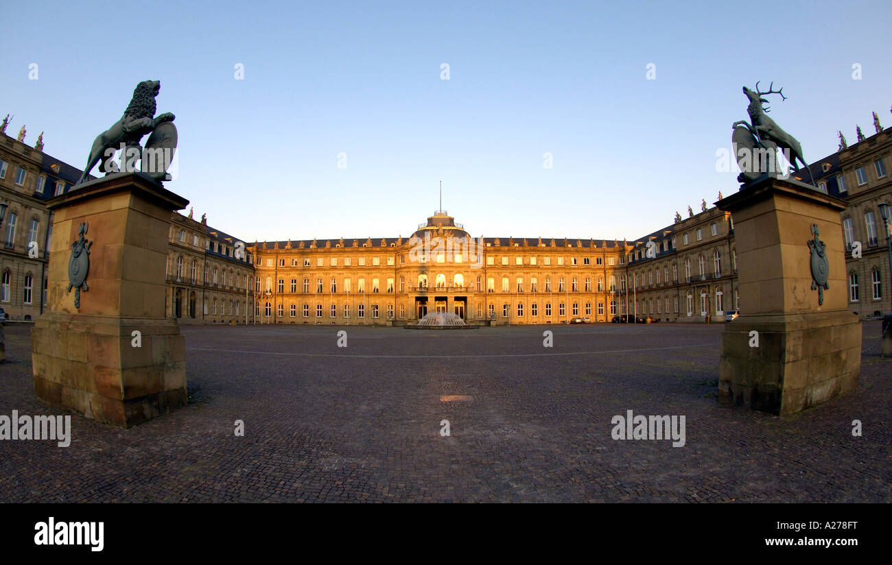 New Palace (Neues Schloss) Stuttgart, Baden-Wuerttemberg, Deutschland ...