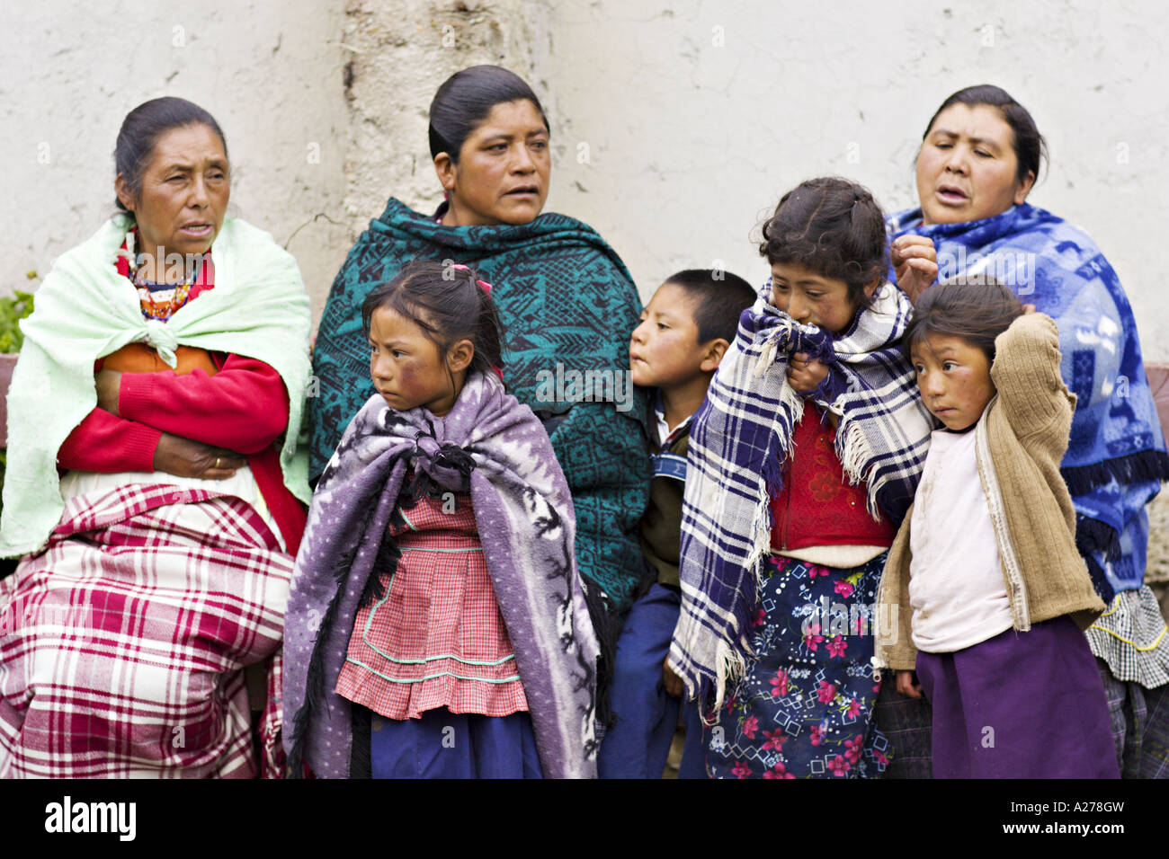 GUATEMALA CAPELLANIA Indigenous Maya Quiche women and children in ...
