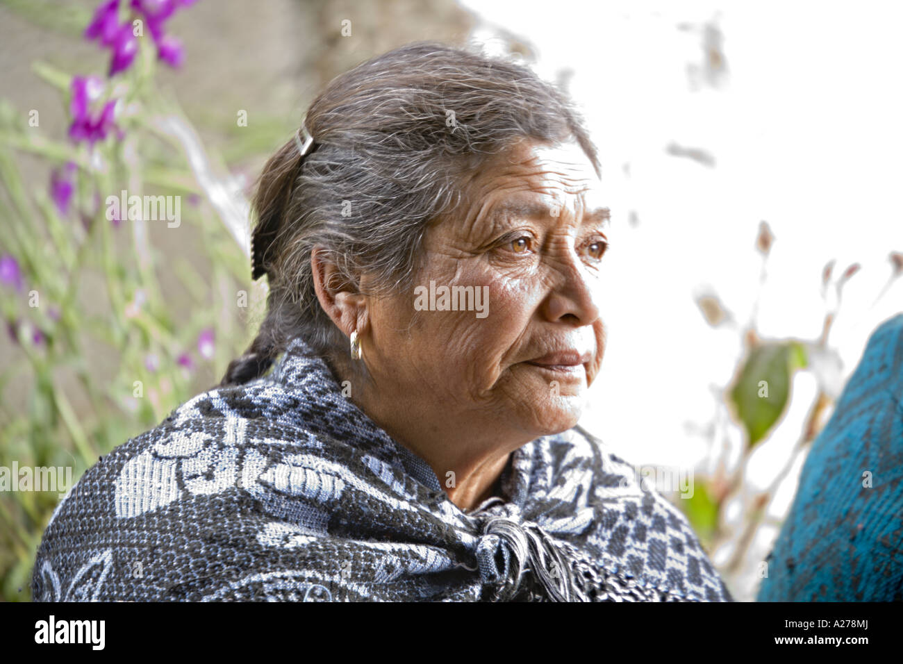 GUATEMALA CAPELLANIA Distinguished elderly Indigenous Maya Quiche woman ...