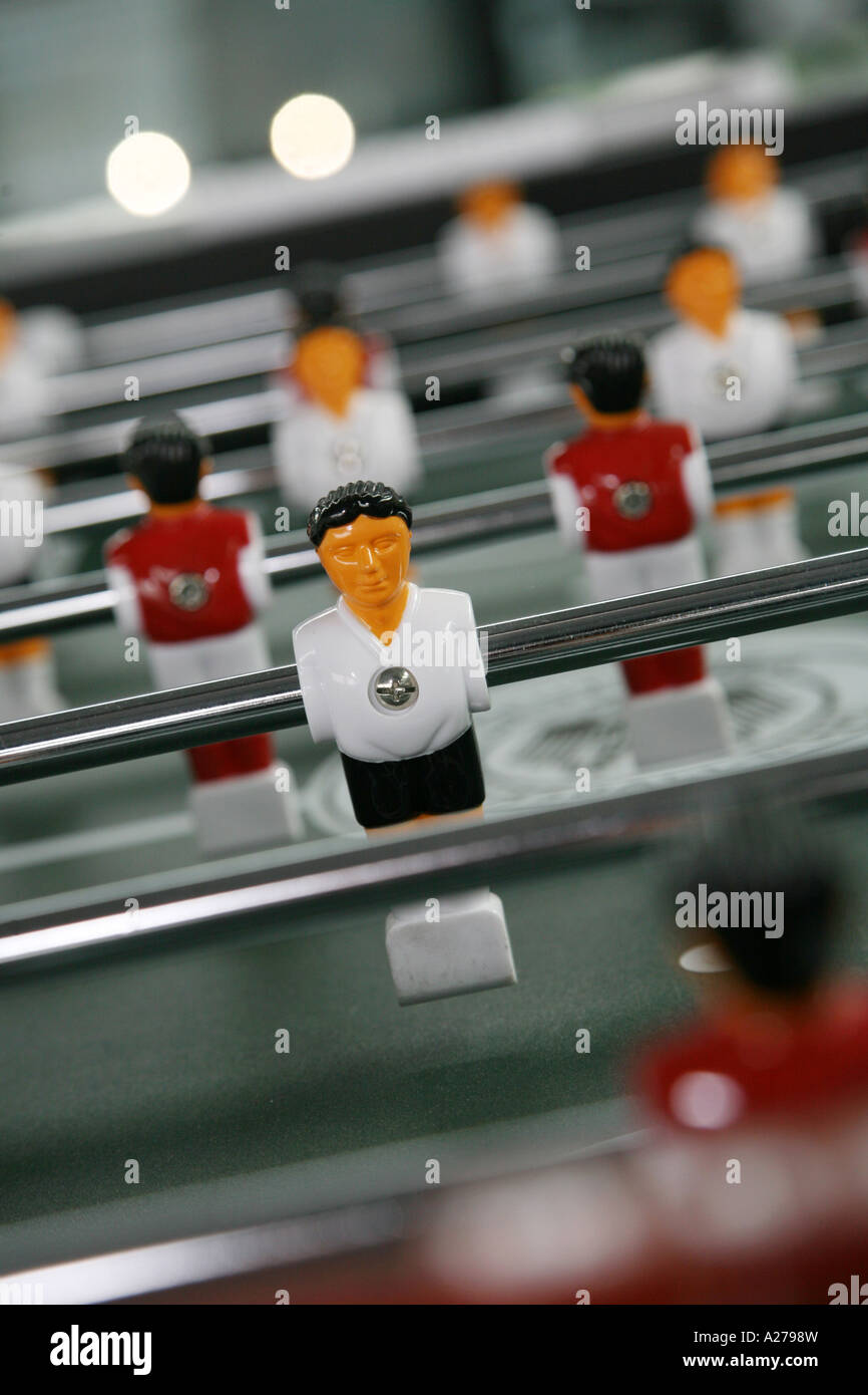 Table football game kicker Stock Photo - Alamy