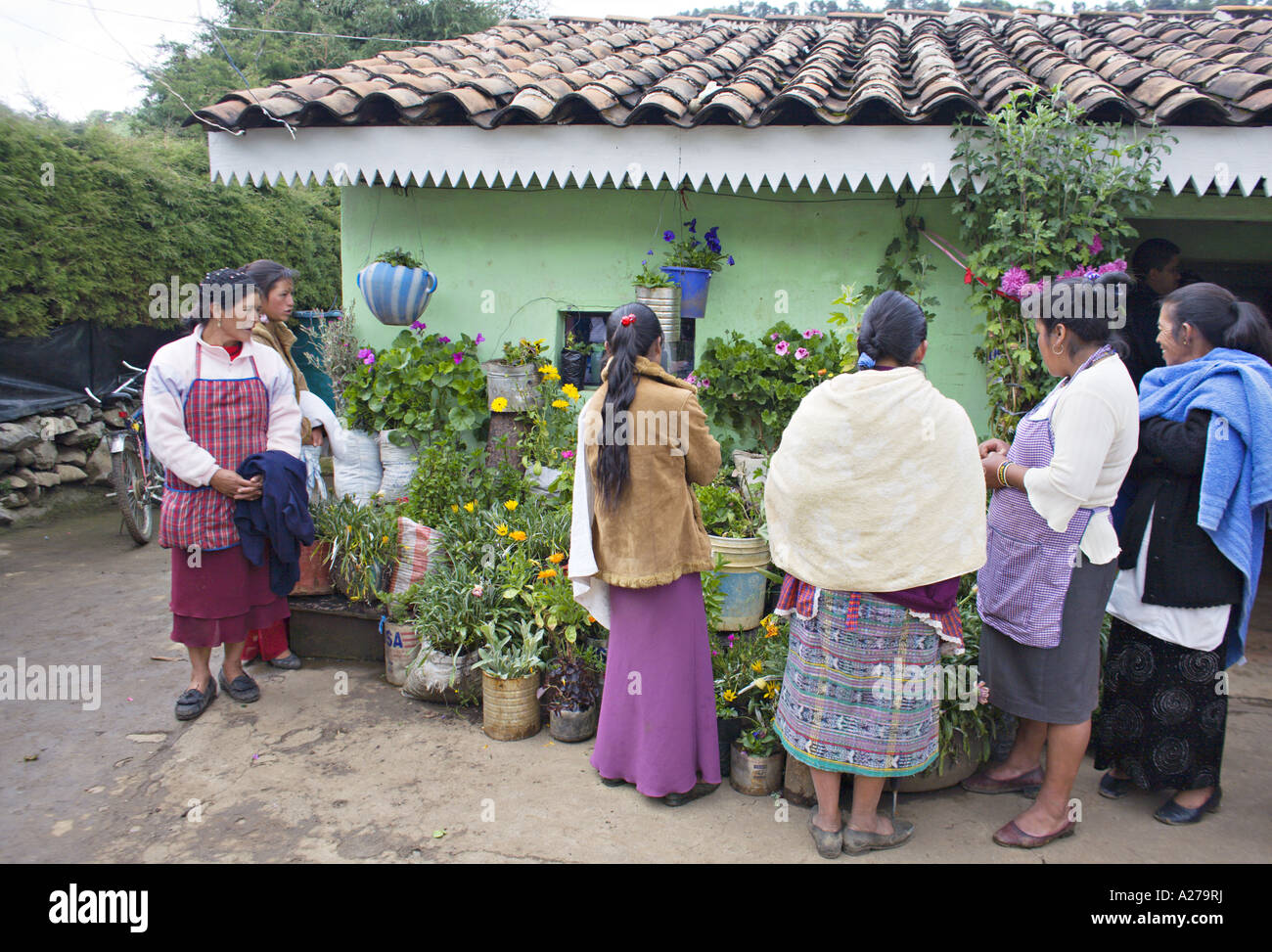 GUATEMALA CAPELLANIA Indigenous Maya Quiche women in colorful ...