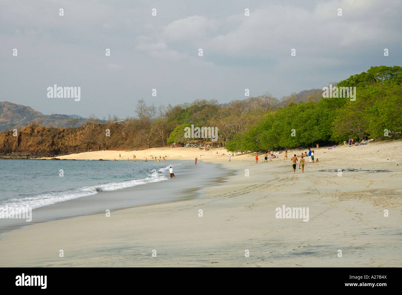 People on Conchal Beach, Guanacaste Province, Costa Rica, Central ...